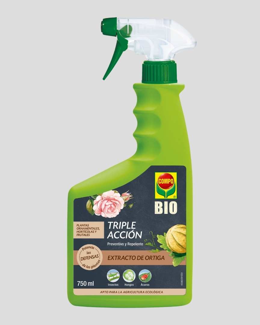 BIO Spray Triple Acción 750 ml | Insecticida, fungicida y acaricida