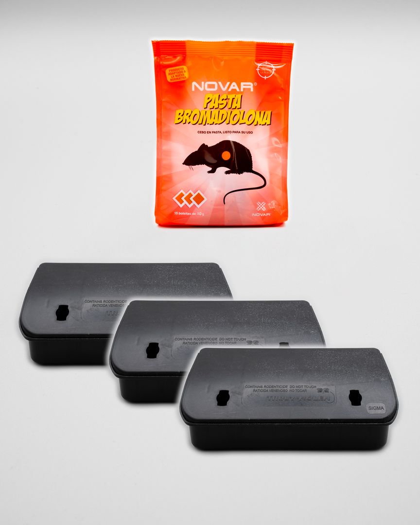 Pack de captura de ratos | Ratoeira e Isco atrativo